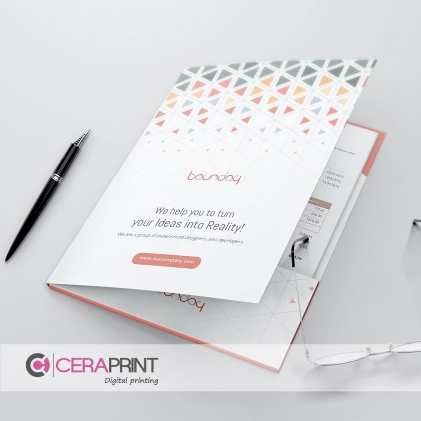 Mapa de prezentare laminata soft-touch - Ceraprint